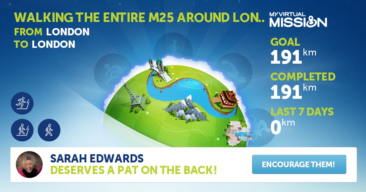 Walking the entire M25 around London - My Virtual Mission